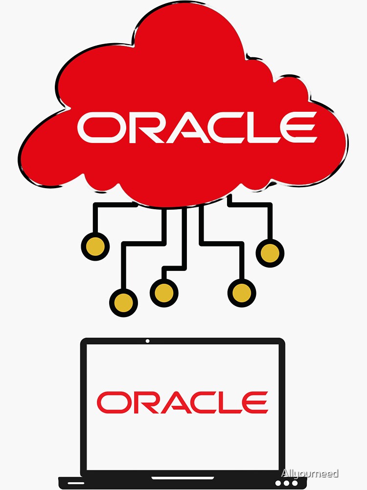 "Oracle logo art designs" Sticker by Allyourneed | Redbubble