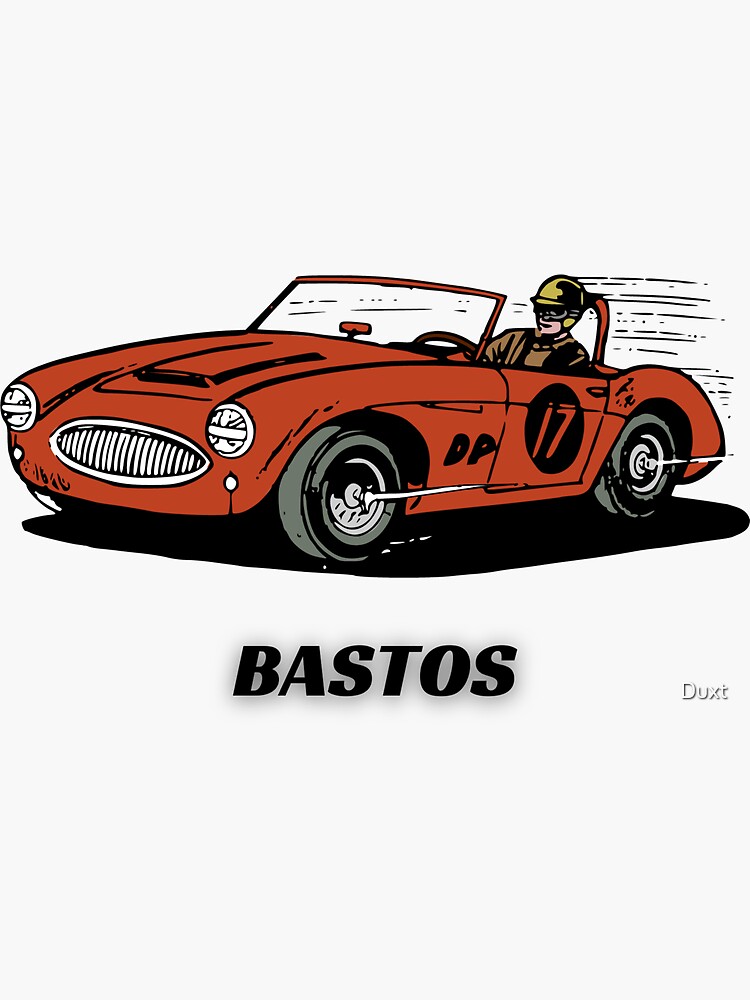 "Bastos Racing Car Design" Sticker by Duxt | Redbubble