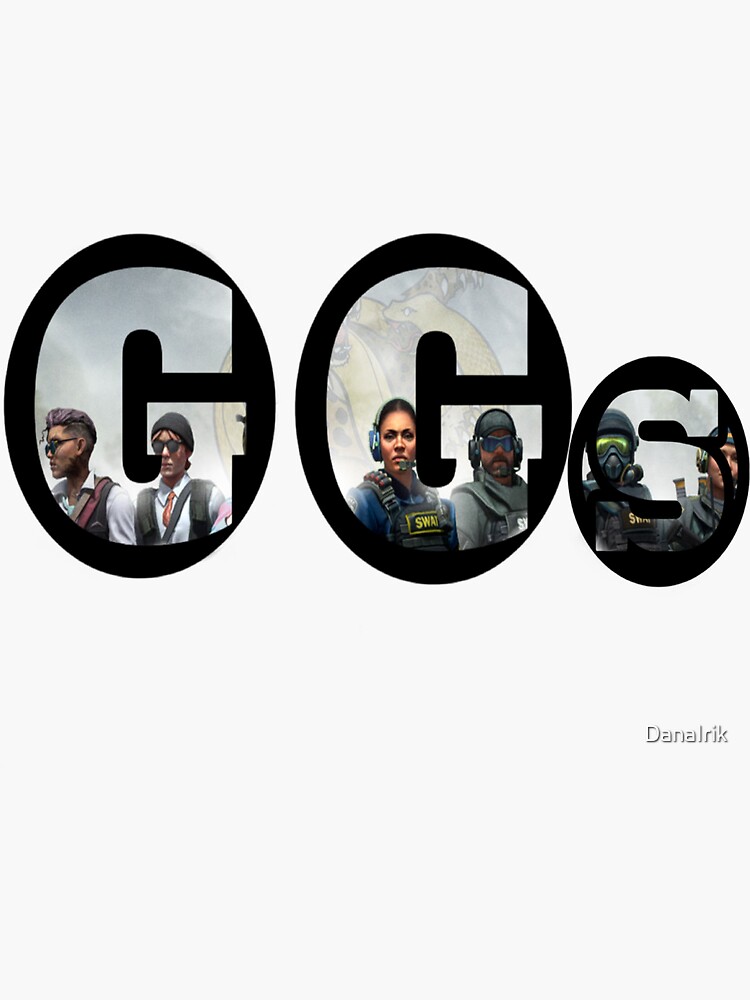 "GGs" Sticker by DanaIrik | Redbubble