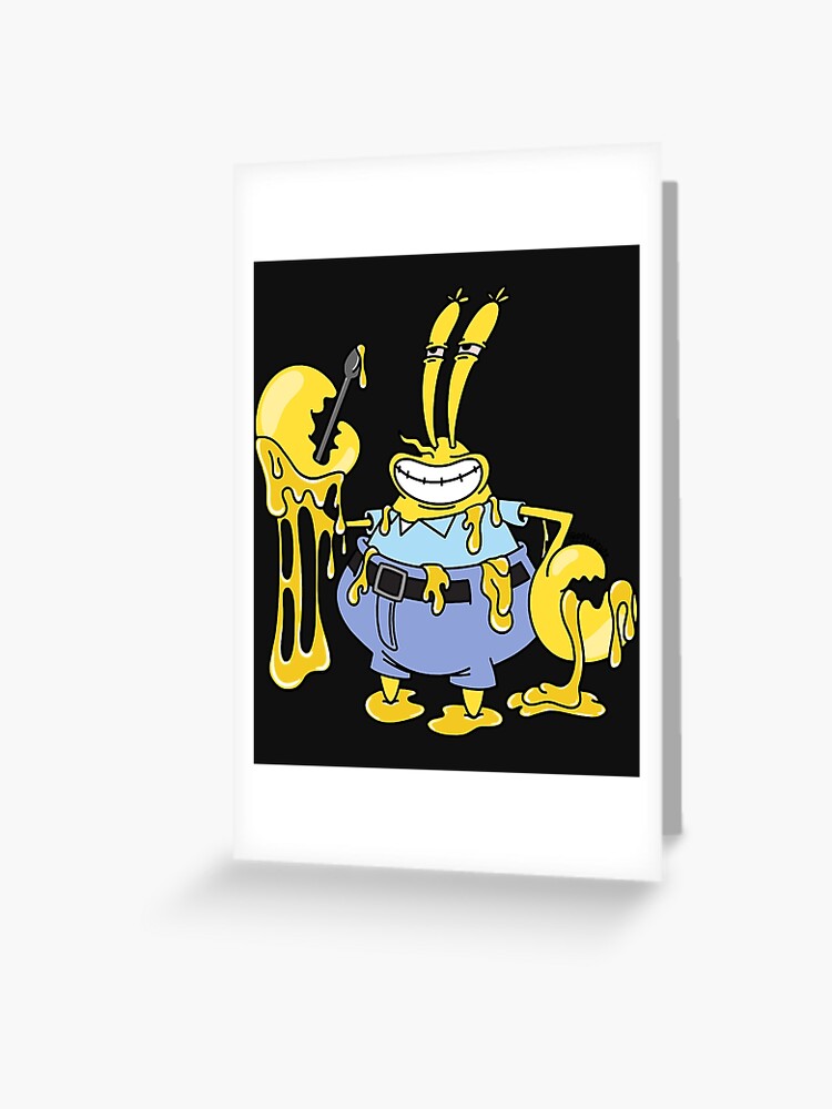 "Mister Dabs Spongebob Stoner Cartoon Art Sticker" Greeting Card for ...