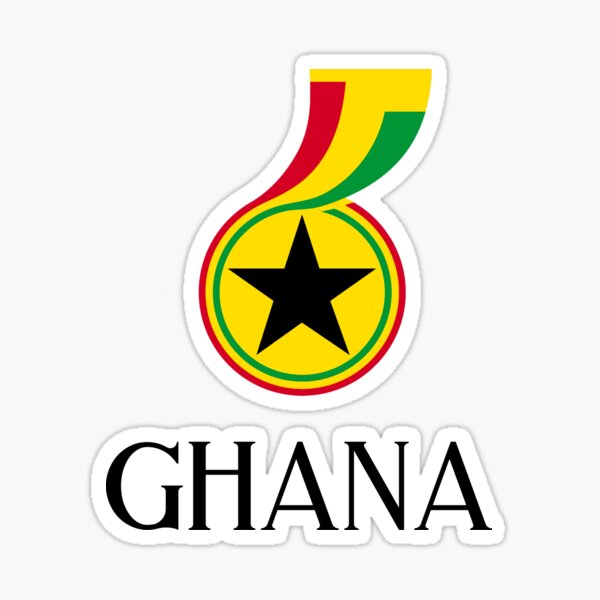 "Ghana" Sticker by VRedBaller | Redbubble