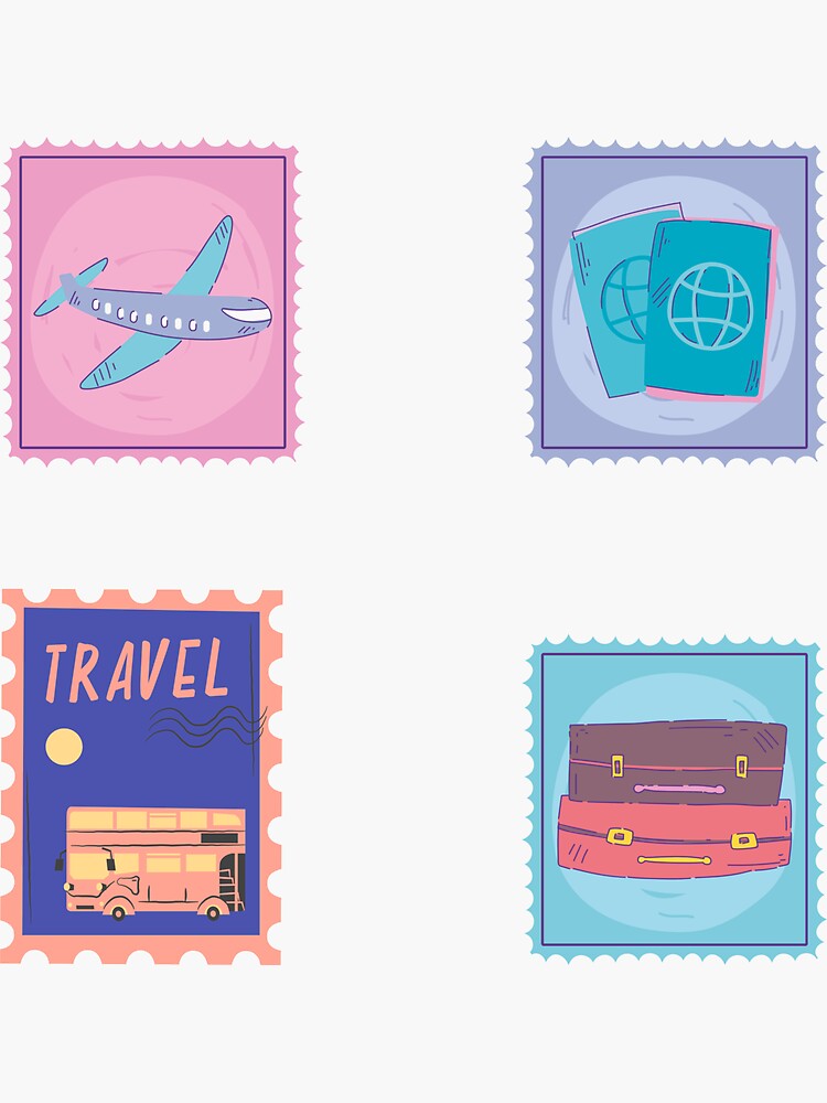 "ultimate travel suitcase stickers pack" Sticker for Sale by stickers ...