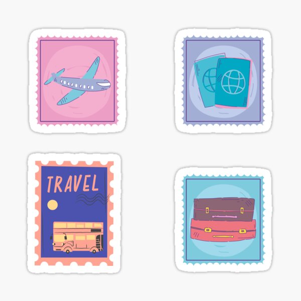 "ultimate travel suitcase stickers pack" Sticker for Sale by stickers ...