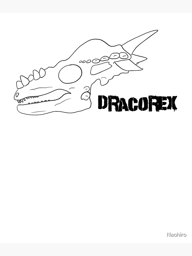 "Dinosaur Dracorex fossil skeleton skull" Poster for Sale by Naohiro | Redbubble