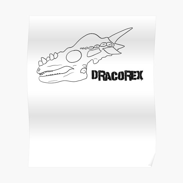 "Dinosaur Dracorex fossil skeleton skull" Poster for Sale by Naohiro | Redbubble