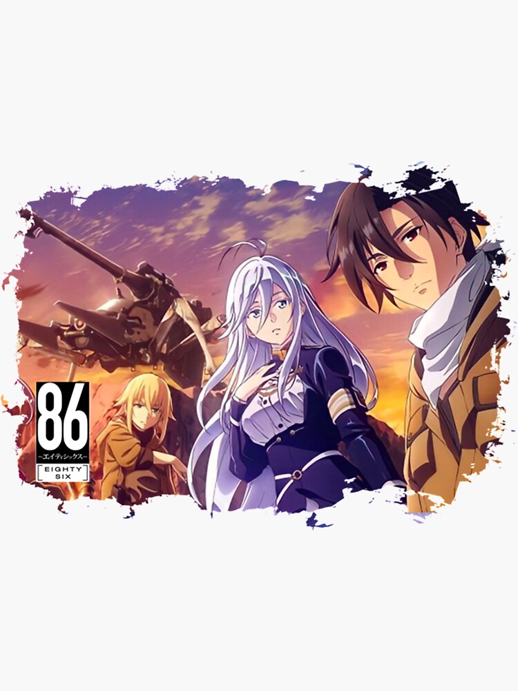 "Shinei Nozen and Anju Emma 86 Eighty Six " Sticker for Sale by ...