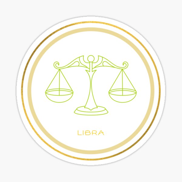 "Zodiac - Libra" Sticker by SingularDesign | Redbubble