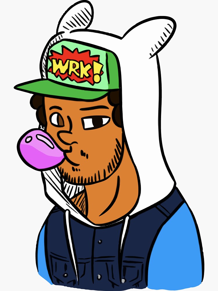 "BasicallyIDoWrk" Sticker for Sale by luiist | Redbubble