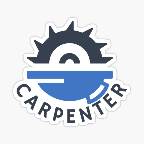 "Carpenter" Sticker for Sale by ZACDIA | Redbubble