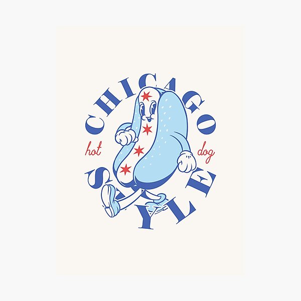 "Chicago Style Hot Dog Flag | Glizzy Traditional Specific Signature ...