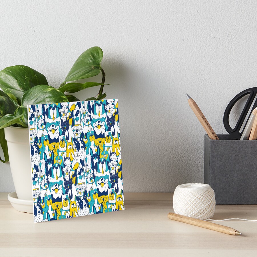 "Cute dog pack" Art Board Print by jillatjasper | Redbubble