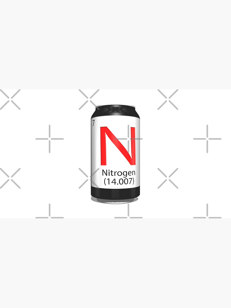 "Chemical periodic table style tile N Nitrogen on the exterior of a ...