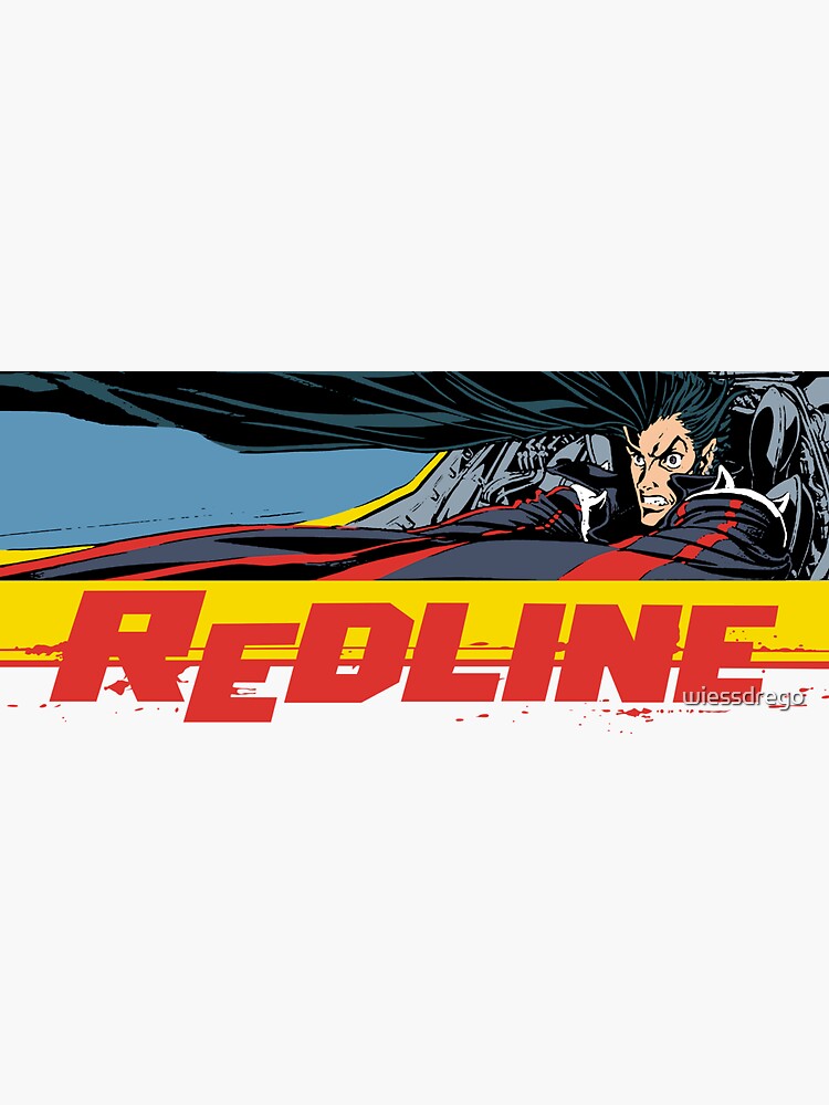 "Redline" Sticker for Sale by wiessdrego | Redbubble