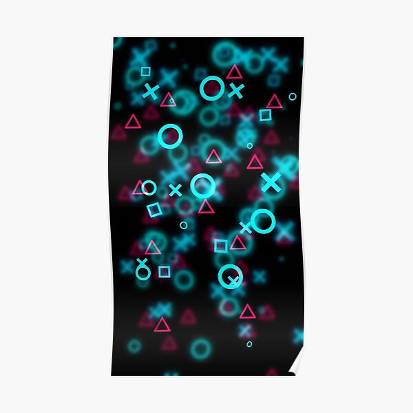"PS5 symbols" Poster for Sale by eclipsellent | Redbubble