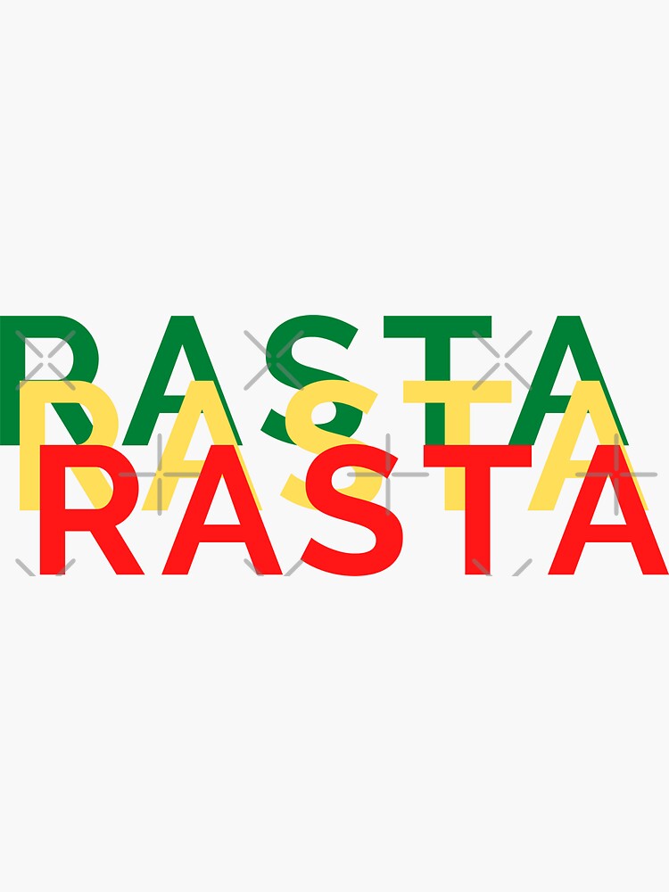 "RASTA" Sticker by HillTopView | Redbubble