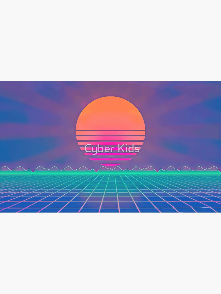 "Cyber Arena 80's 3" Sticker for Sale by pinkcandyart | Redbubble