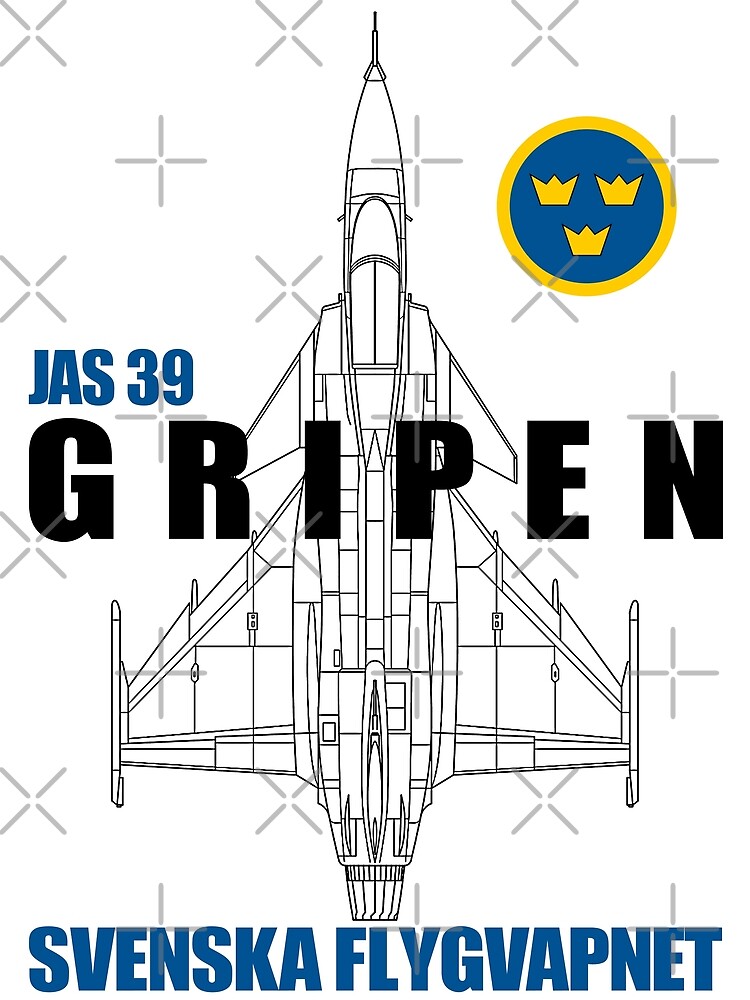 "Jas 39 Gripen Svenska Flygvapnet - Swedish Air Force" Photographic ...