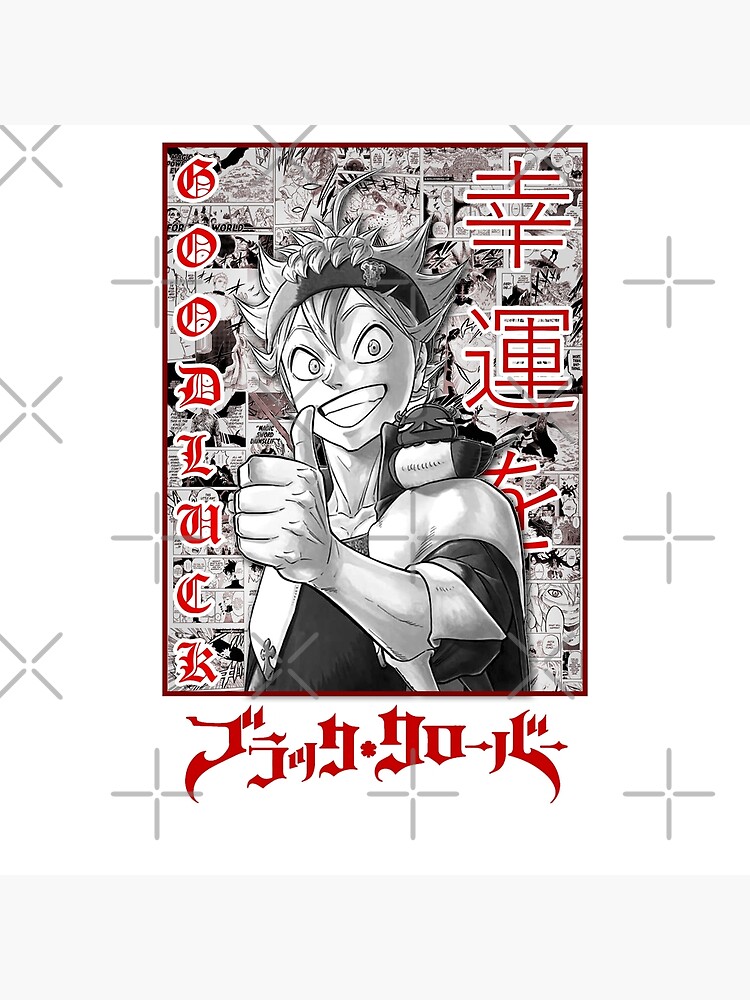 "Good luck asta" Poster for Sale by ArtsyBits | Redbubble