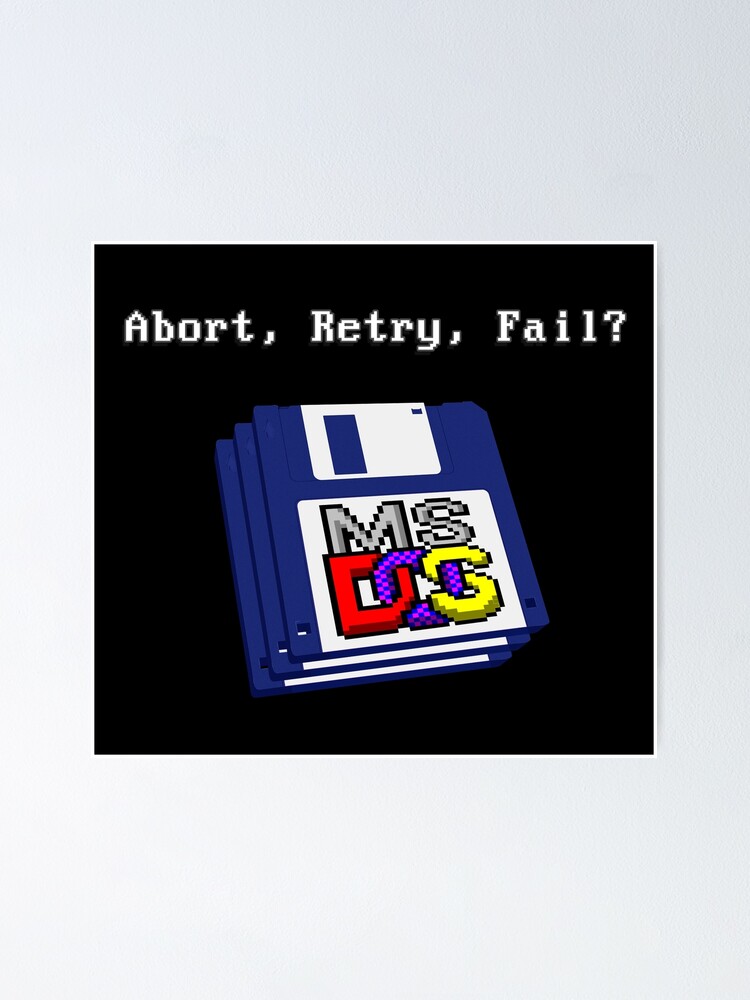 "Abort, Retry, Fail? - 1.44 mb Floppy Discs - Classic MS DOS Operating ...