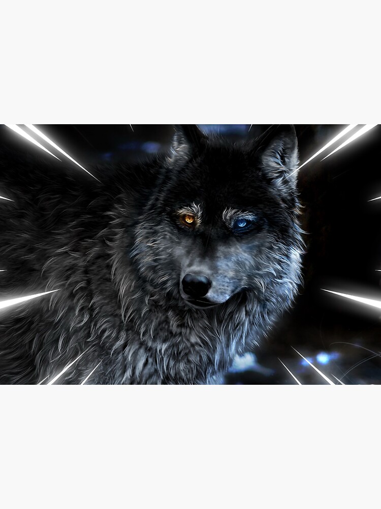 "Cool Galaxy Wolf" Sticker by Marko-Hideout | Redbubble