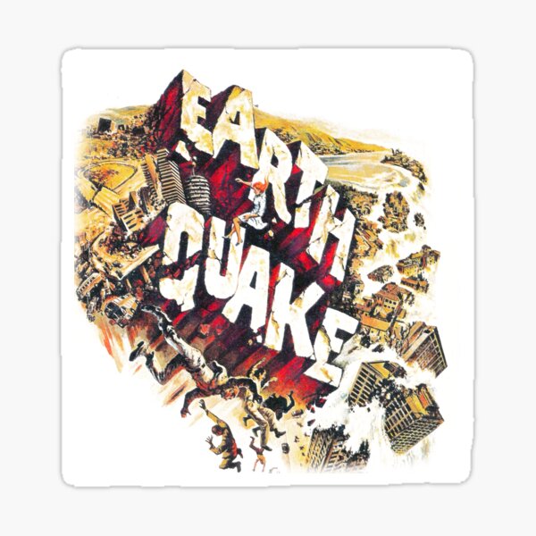 "EARTHQUAKE" Sticker by EyesofCC | Redbubble
