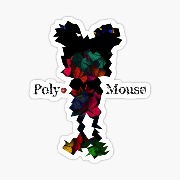 "Poly ♥ Mouse – Butterflies" Sticker by Polykult | Redbubble