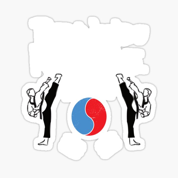 "Taekwondo PoomSae Uniform Korean Logo" Sticker by Merchandiser099 ...