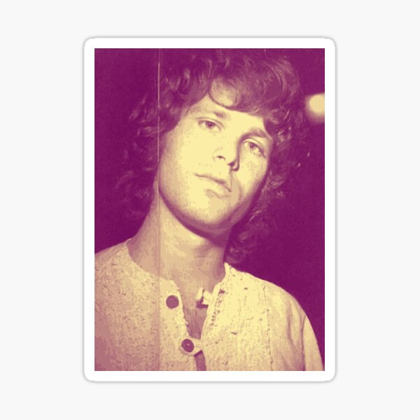"Jim Morrison poster" Sticker for Sale by philiphendrix | Redbubble