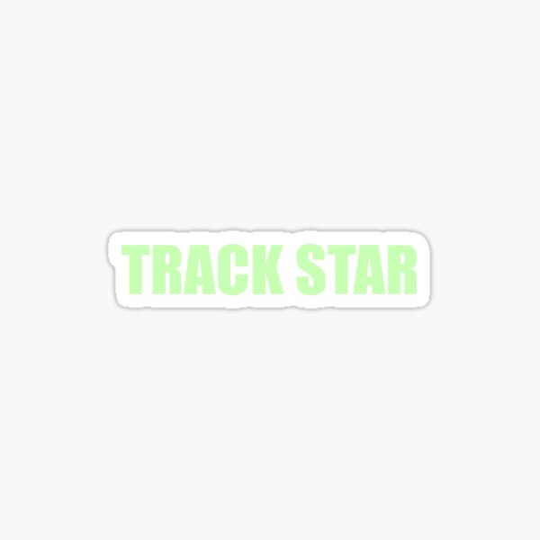 "Block Green Track Star" Sticker by jessicaleah15 | Redbubble
