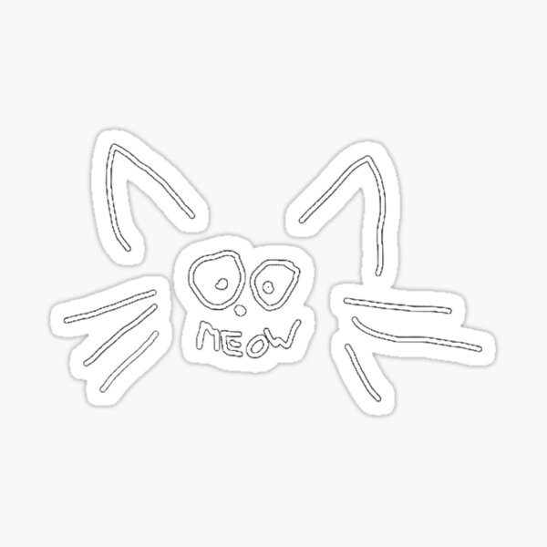 Pegatina «meow2.png - Idea de regalo para mujeres, hombres, niños y ...
