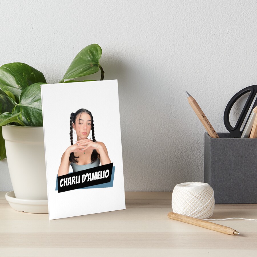 "Charli D'Amelio" Art Board Print by BraveMango | Redbubble