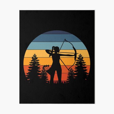 "Archery Girl Archer Bow" Art Board Print by berrysash | Redbubble