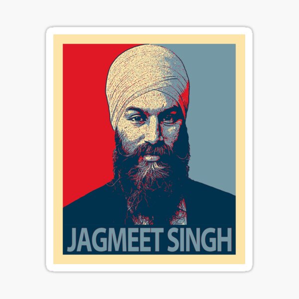 "jagmeet singh" Sticker by RuizStore | Redbubble