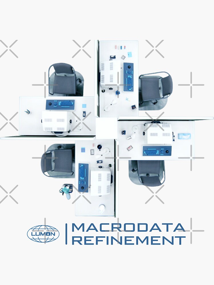 "Severance Lumon MDR Macrodata Refinement" Sticker by Stickerm4ni4 ...