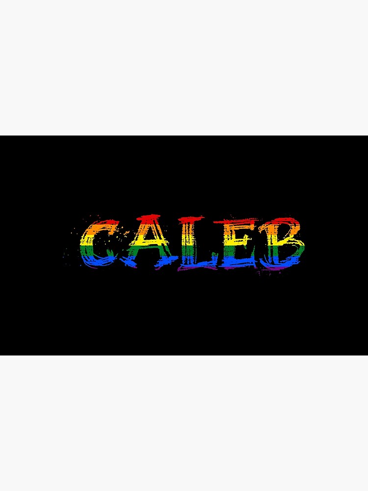 "Men rainbow name gay Caleb" Poster for Sale by LoveIsColorful | Redbubble