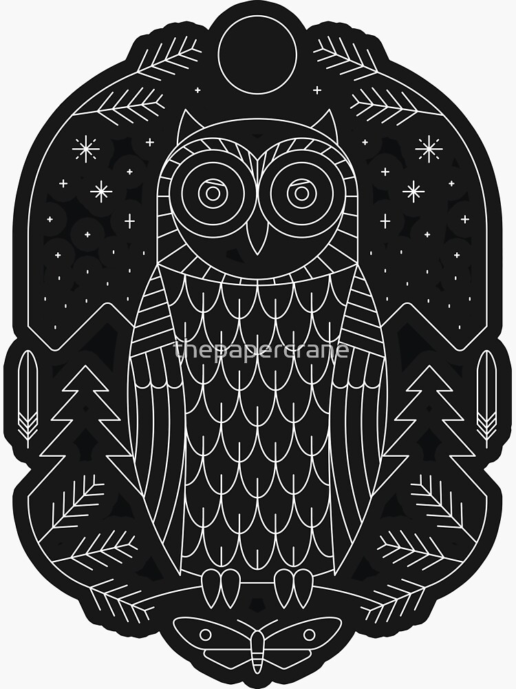 "Night Life" Sticker for Sale by thepapercrane | Redbubble