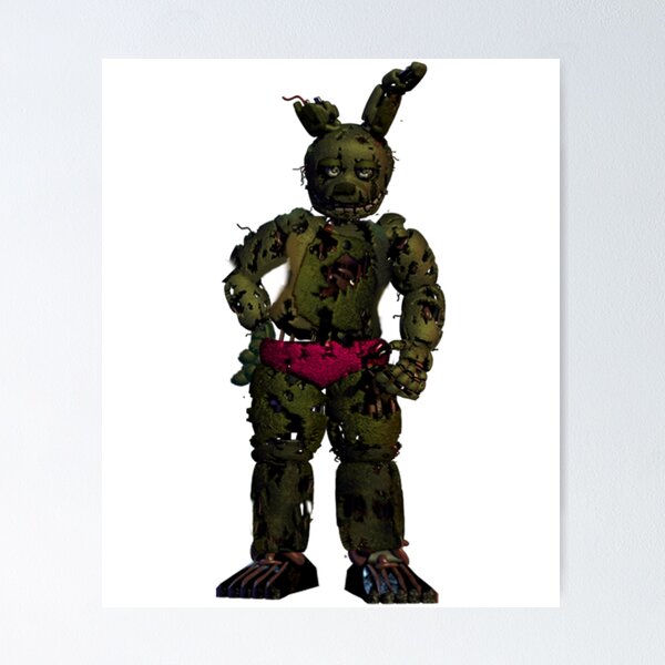 Springtrap Fnaf Poster For Sale By Jennifbryle Redbubble