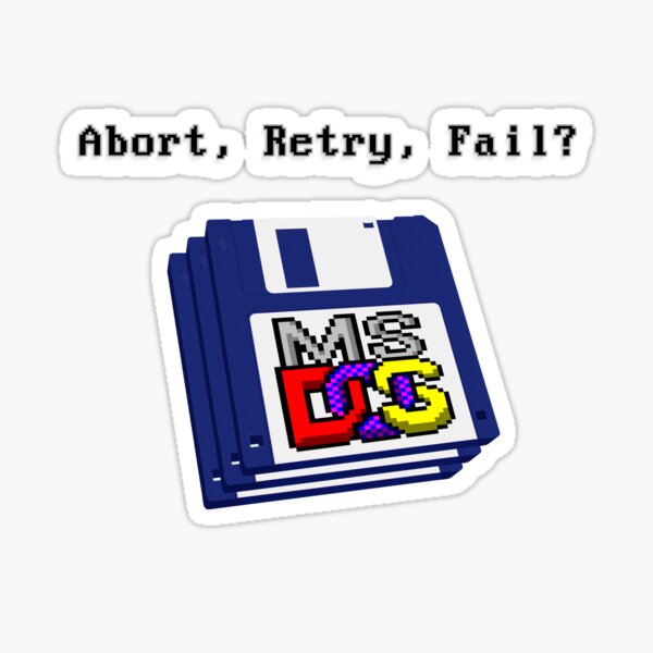 "Abort, Retry, Fail? - 1.44 mb Floppy Discs - Classic MS DOS Operating ...