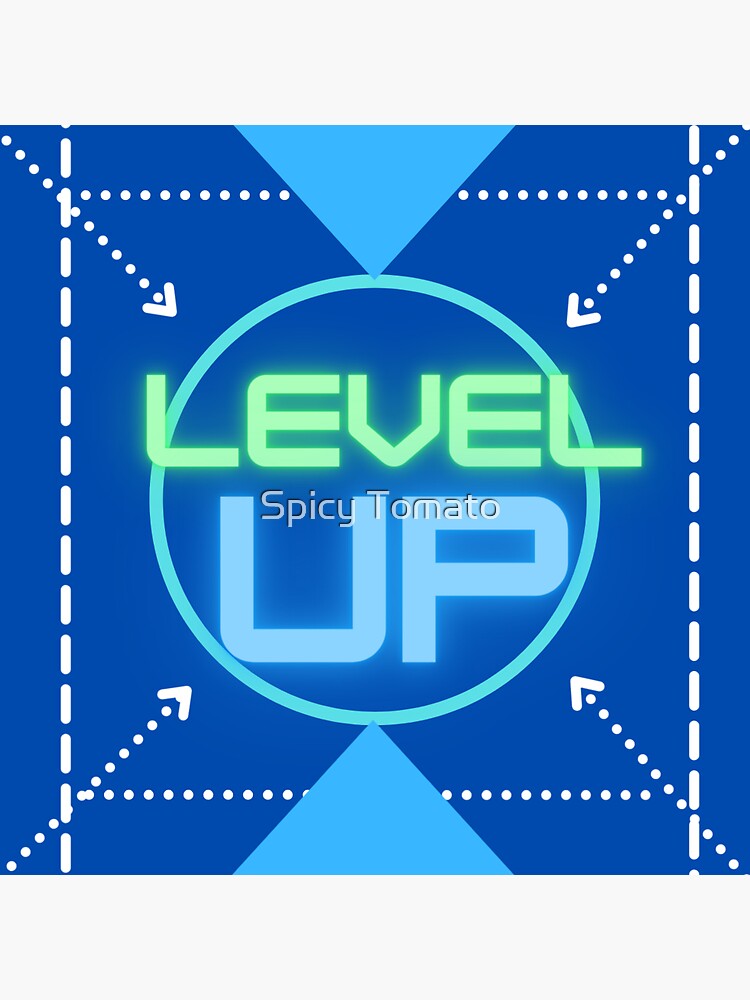 "Level up" Sticker by GL77 | Redbubble