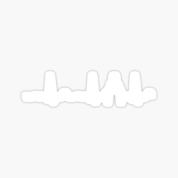 "Side cutters - heartbeat, pulse, heart line, EKG" Sticker by Mohja ...