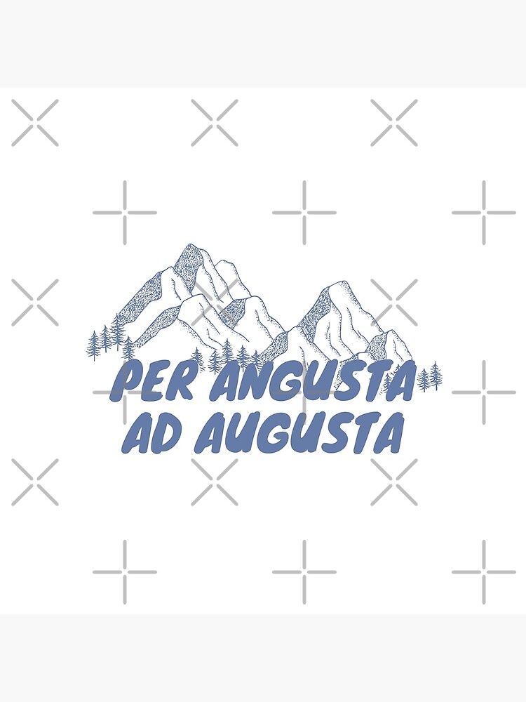 Póster «Per Angusta Ad Augusta Frase latina, A través de las ...