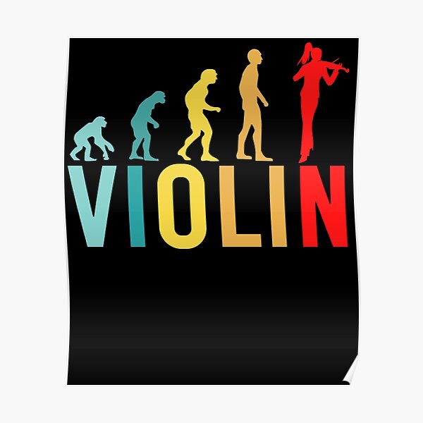 "Violin Evolution of Violinist Vintage" Poster for Sale by ...