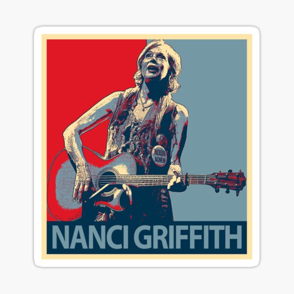 "Nanci Griffith Essential" Sticker by TorJasko | Redbubble