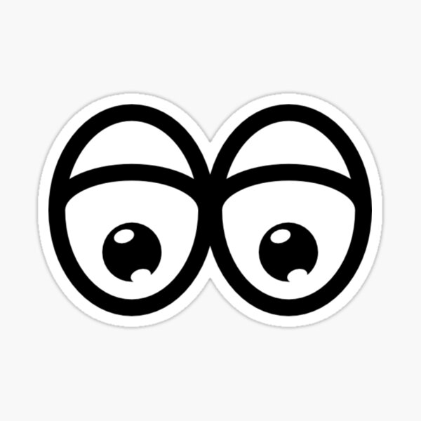 "Cartoon eye" Sticker for Sale by REKINGS | Redbubble