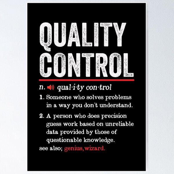 Quality Control Slogan Posters