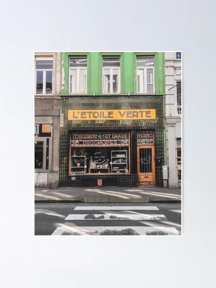 "store front " Poster by FigureAndFold | Redbubble