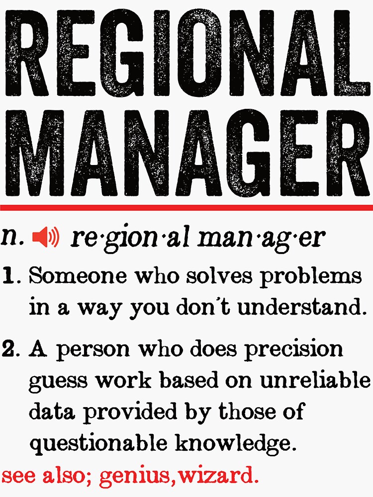 "Regional Manager Funny Definition: Regional Manager Gift - Regional ...