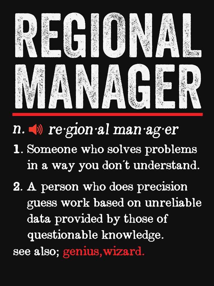 "Regional Manager Funny Definition: Regional Manager Gift - Regional ...