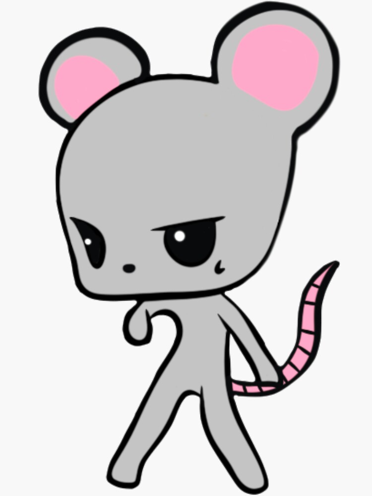 "Chibi Mouse" Sticker for Sale by AlleyCat2214 | Redbubble