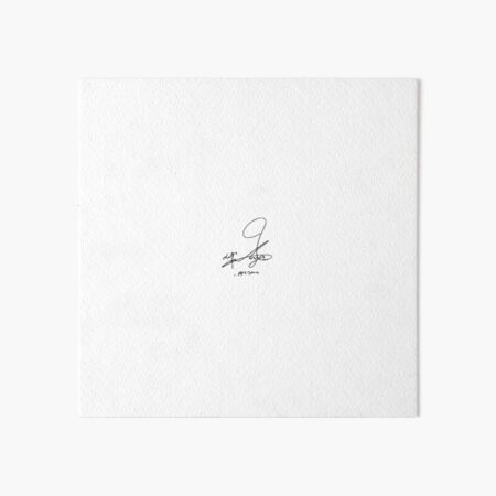 "bts jimin signature" Art Board Print by Lunarxci | Redbubble